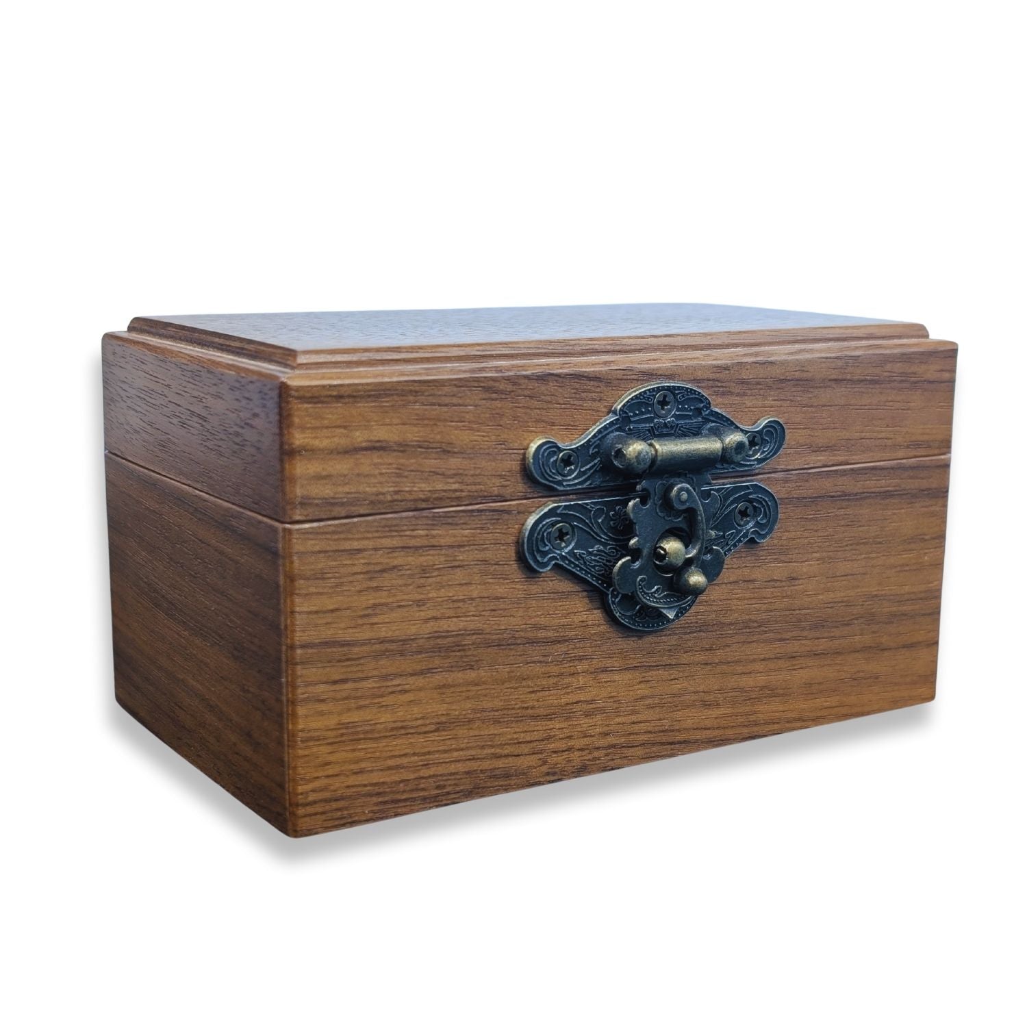 Walnut Box with Brass Latch — Handmade Wooden Keepsake Box – Steffich ...