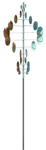 Double Helix Vertical Sculpture for Gardens