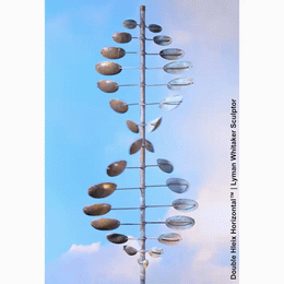 Double Helix Horizontal | Outdoor Memorial Garden Art – Steffich Fine Art
