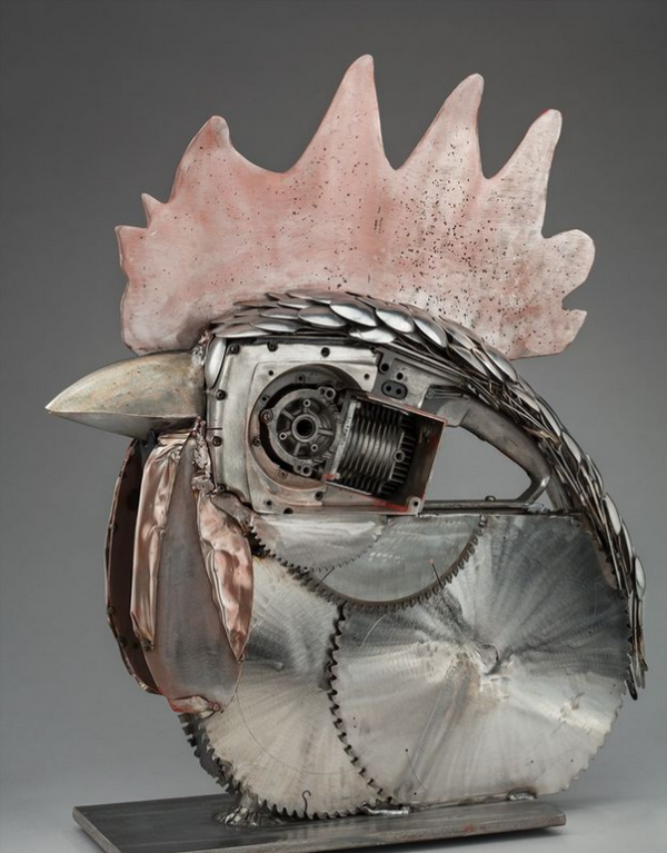 "Cock" by Canadian Metal Artist Peter McFarlane of Salt Spring