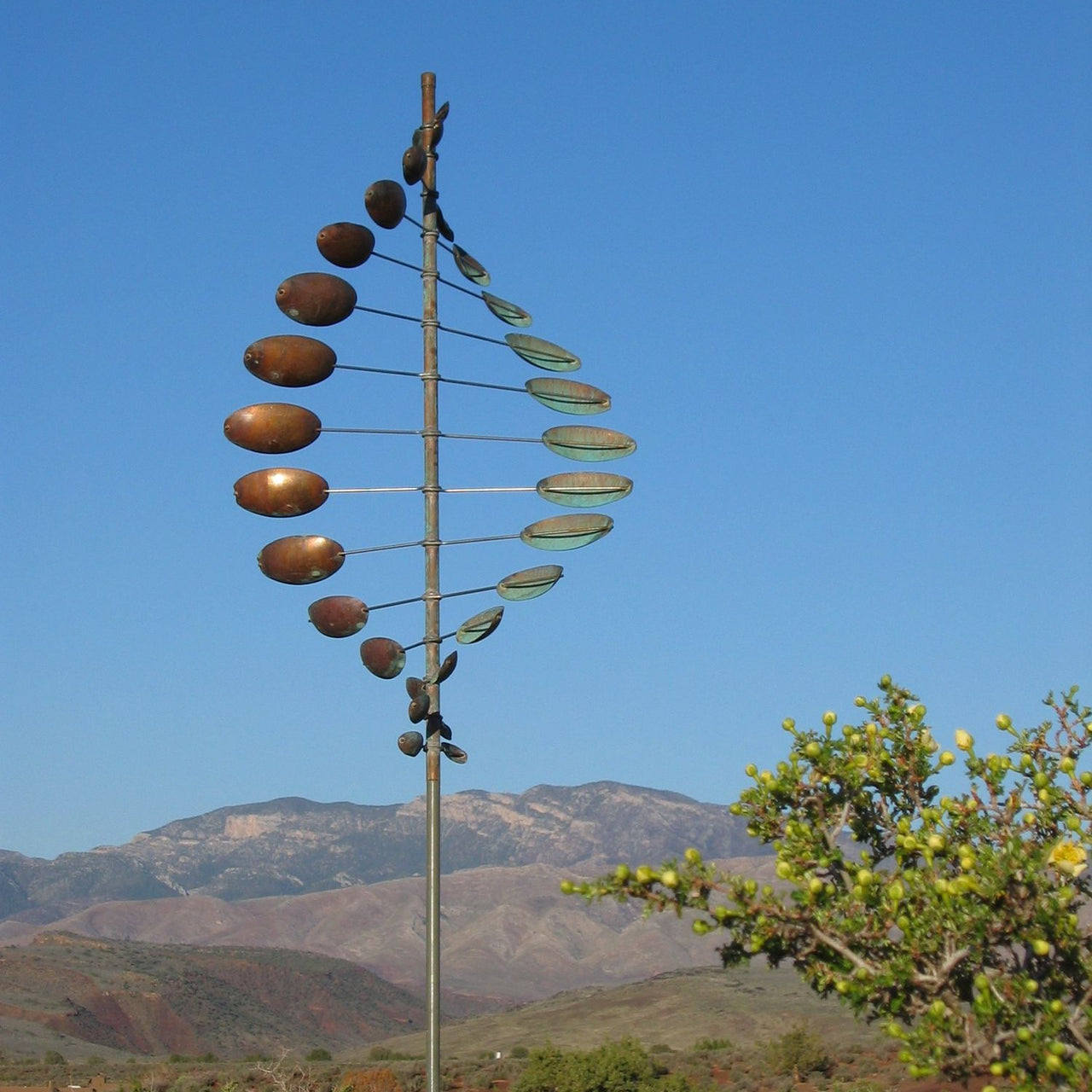 Double Helix Horizontal | Outdoor Memorial Garden Art – Steffich Fine Art