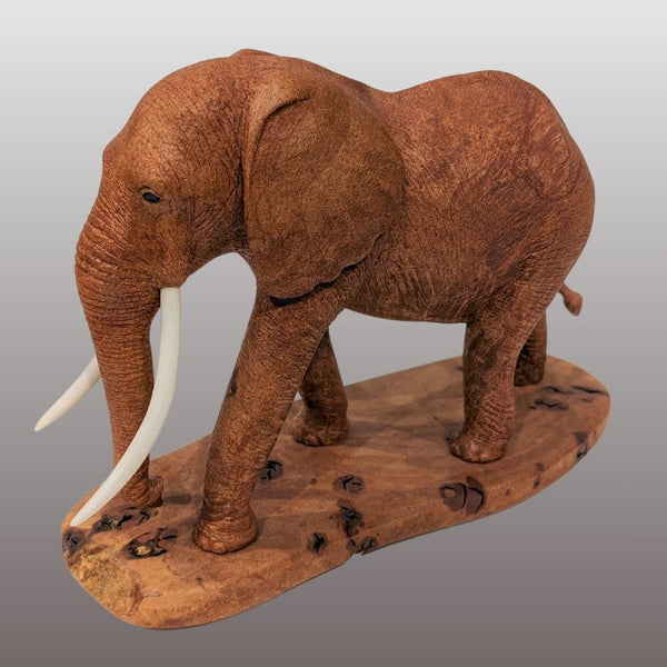 Elephant Miniature Animal wood carving by Salt Spring Island artist Jim ...
