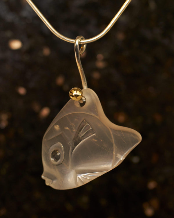 Fish in Rutilated Quartz by Gemstone Carver Gail Stefanek | Salt Spring ...